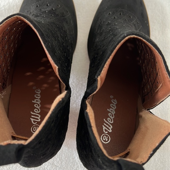 weeboo | Shoes | Weeboo Slip On Cut Out Ankle Booties | Poshmark